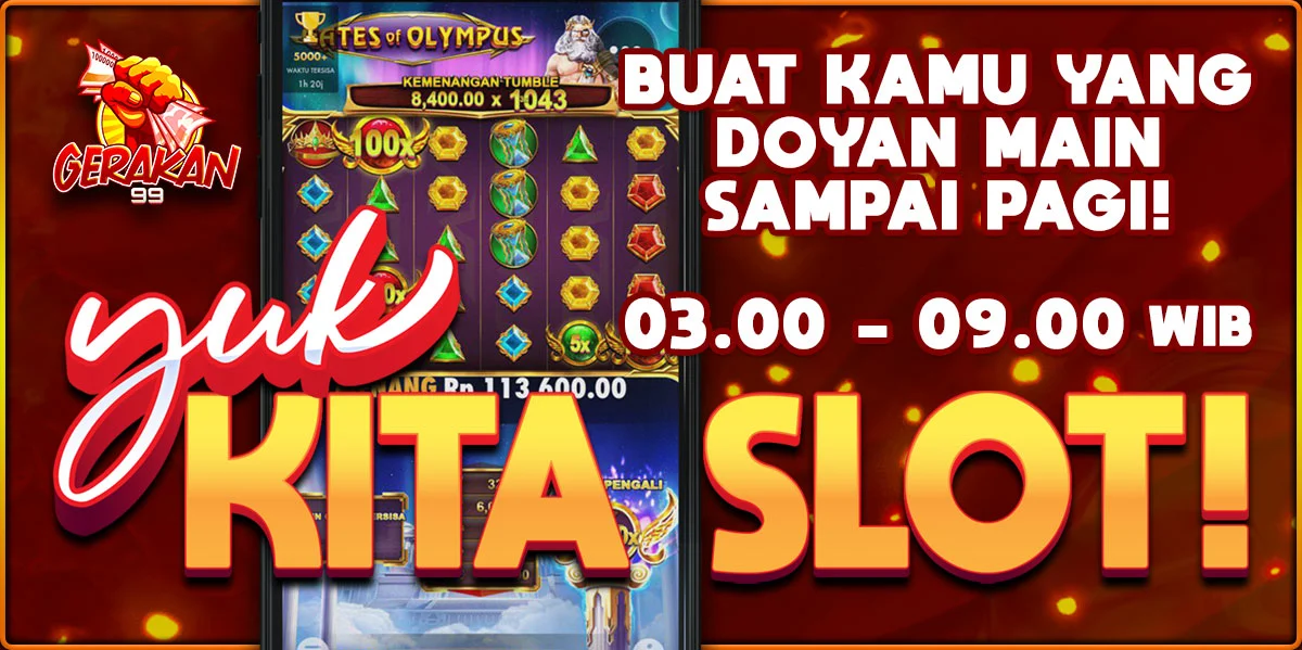 Bonus 100% Gerakan99 Daftar dan Main sekarang